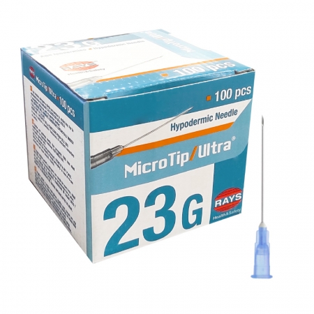 AGUJA 0.60 X 25 MM 23G (AZUL)