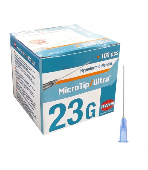 AGUJA 0.60 X 25 MM 23G (AZUL)