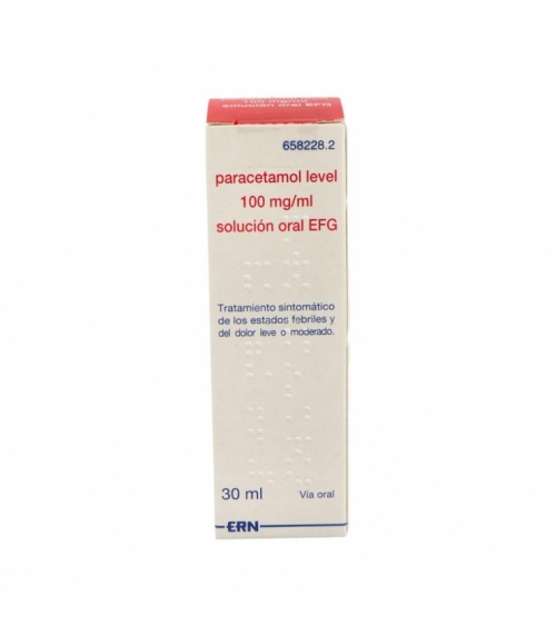 PARACETAMOL LEVEL EFG 100 MG/ML SOLUCION ORAL 1 FRASCO 30 ML