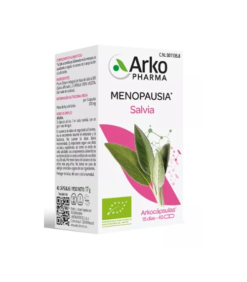 Salvia Arkopharma 45 cápsulas | Compra en FarmaciaVizcaino.com
