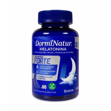 DORMINATUR GUMMIES FORTE 60 CARAMELOS DE GOMA SABOR FRUTA