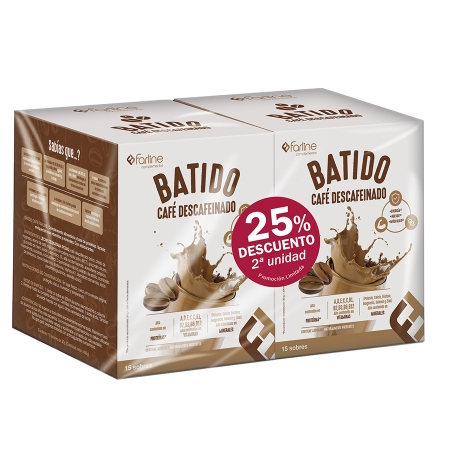FARLINE DUPLO BATIDO CAFE DESCAFEINADO 2 X 15 SOBRES