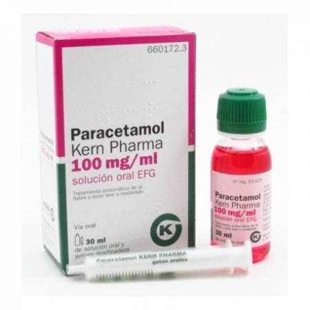 PARACETAMOL KERN PHARMA EFG 100 MG/ML SOLUCION 30 ML